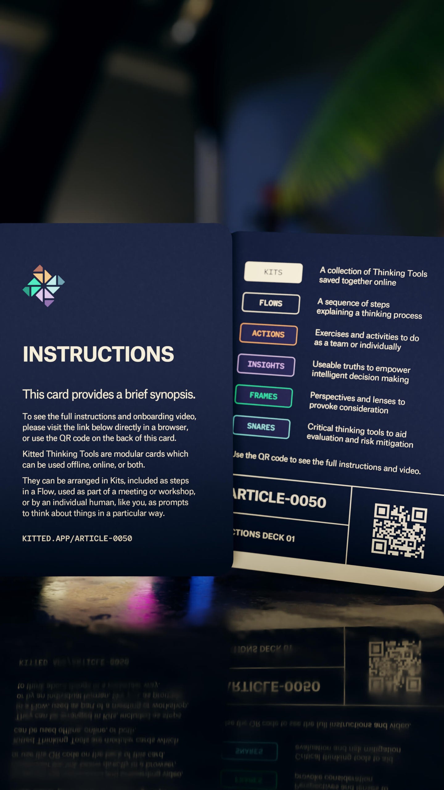 Design Thinking Tools Deck – Kitted Thinking Tools